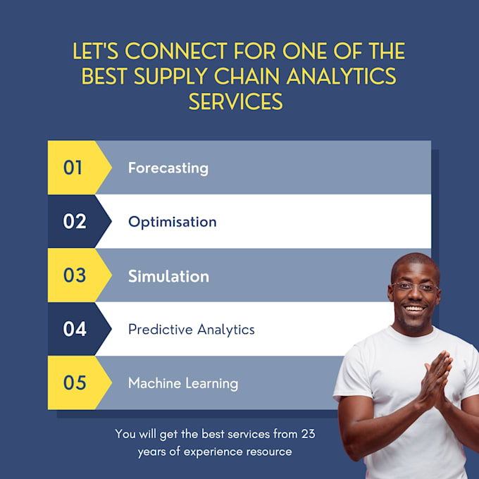 Support you in supply chain analytics using excel, python, r and other ...