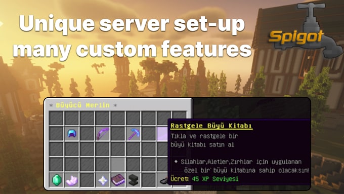 Set up an amazing custom minecraft server by Kedyboan | Fiverr
