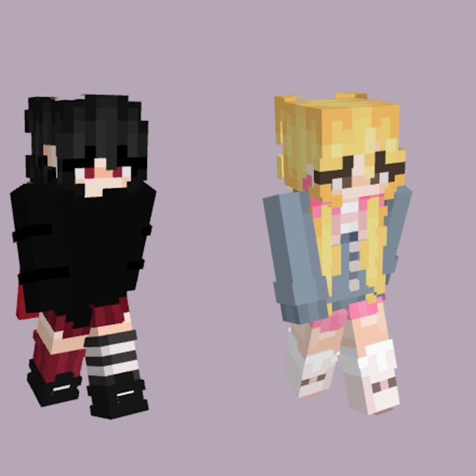 Make your oc into a minecraft skin by Saikoblob | Fiverr