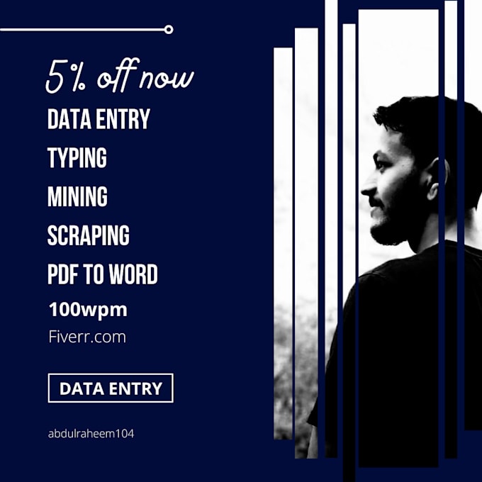 Offer best professional data entry virtual assistance by Abdulraheem104 ...