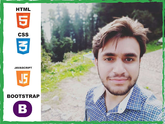 Be your front end web developer with html css bootstrap js by ...