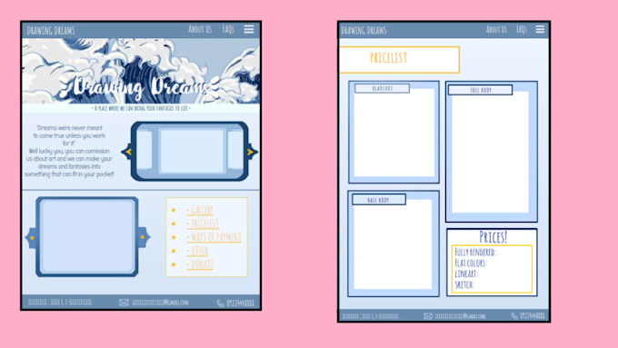 Make an aesthetic website by Nasche_ | Fiverr