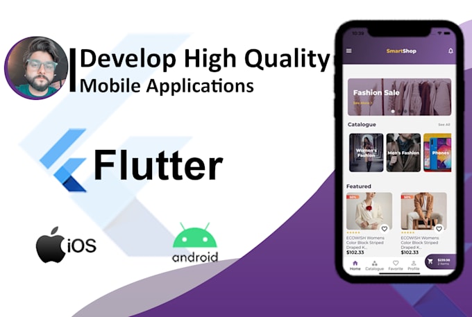 Create mobile apps using flutter by Mmasoodrehman | Fiverr