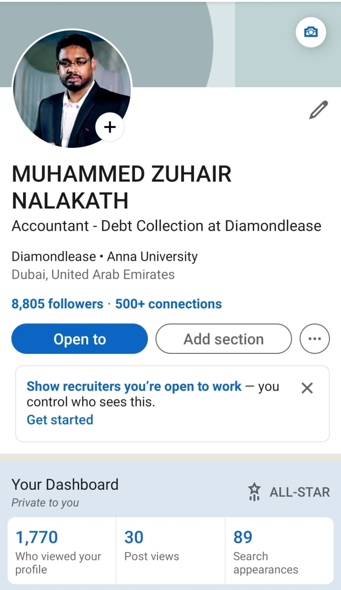 Do Linkedin Profile Creation And Optimization By Zuhairmba Fiverr