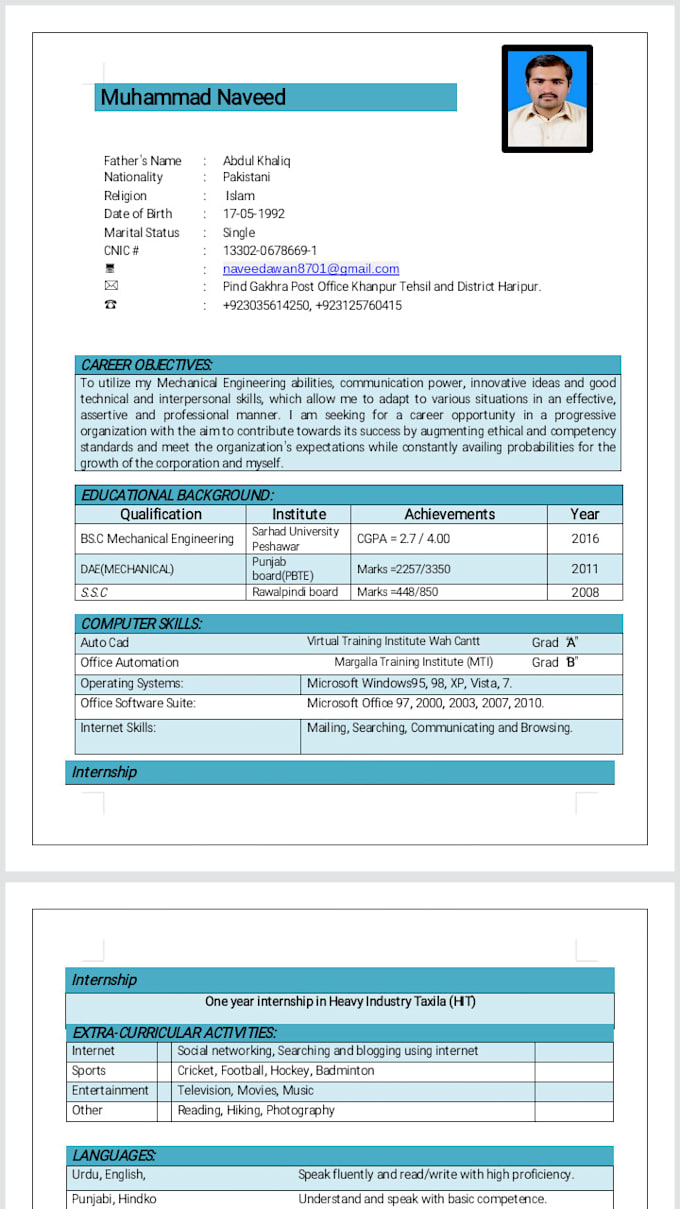 Typing works pdf file office file cv making by Mlknaveed8701 | Fiverr