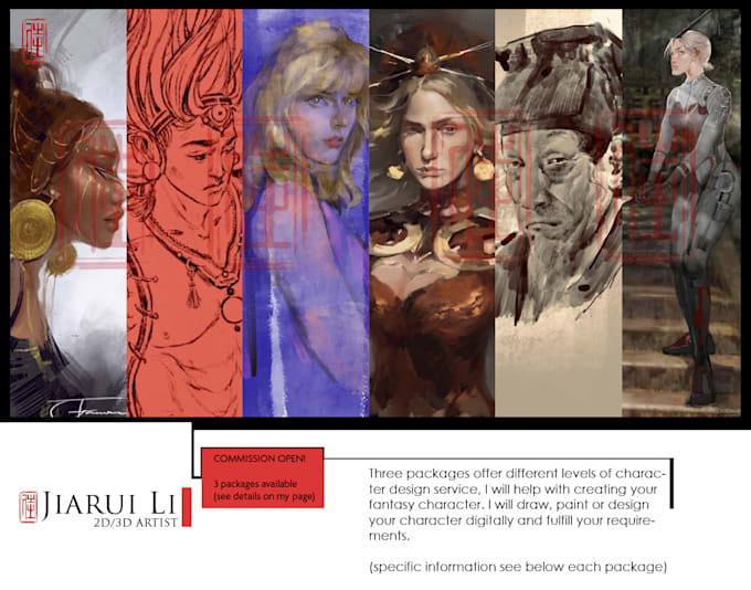 Design game dnd fanart characters for you by Jiarui_li | Fiverr