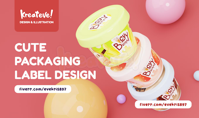 Design cute packaging or label for your product by Evekris897 | Fiverr