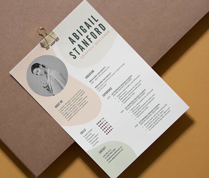 Design an effective cv and resume for you by Noori_logos | Fiverr