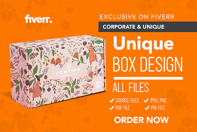 Do box design, packaging design, mailer box with 3d mockup by ...