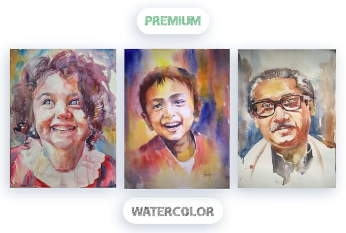 Draw pencil sketch, watercolor, line art, drawing from a picture by ...