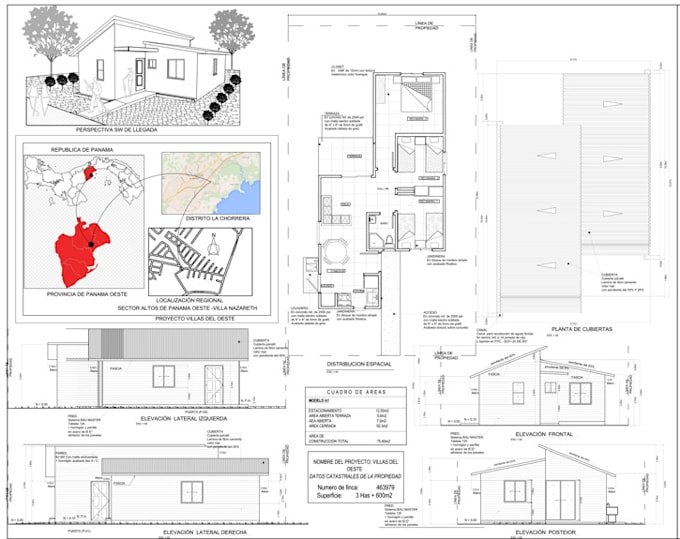 Drawing 2d floor plan, master plan, elevations autocad 2d by Arq ...