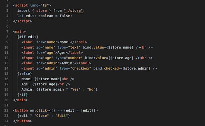 Create a web app using svelte js by Exceldurant | Fiverr
