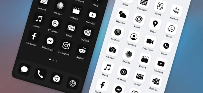 Make you a custom icon pack for your home screen by Debostreams21 | Fiverr