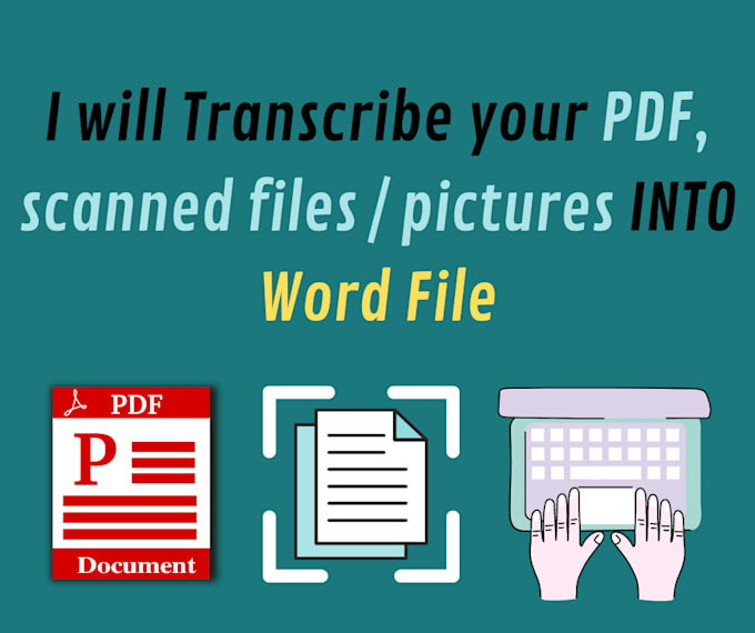 Type pdf to word document by Ianaangeltablaf | Fiverr