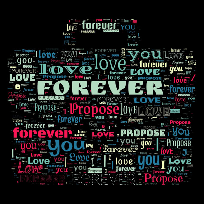 Create word cloud art for all type by Kafishan | Fiverr