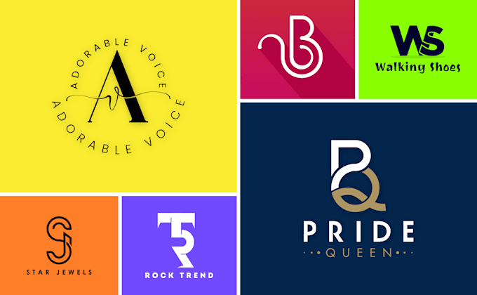 Modern and elegant monogram logo design by Loftydesignshop | Fiverr