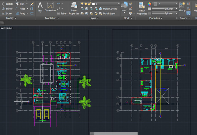Convert pdf and sketch to autocad drawing by Aidarasyidah | Fiverr