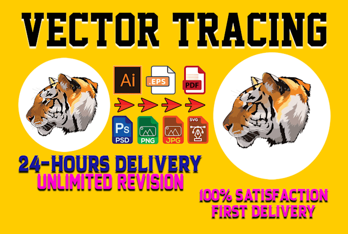 Create vector tracing, redraw, logo art, raster to vector 24 hours by ...