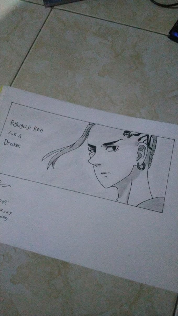 Draw anime character in drawing paper by Iyankun | Fiverr