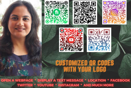Create customized qr codes with your logo by Parvati_panchal | Fiverr