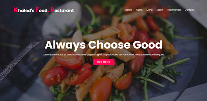 Create responsive websites in html css javascript by Shaik_khaled | Fiverr