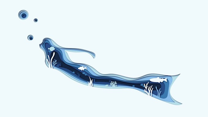 Create a digital paper cut out vector illustration by Vividotart | Fiverr