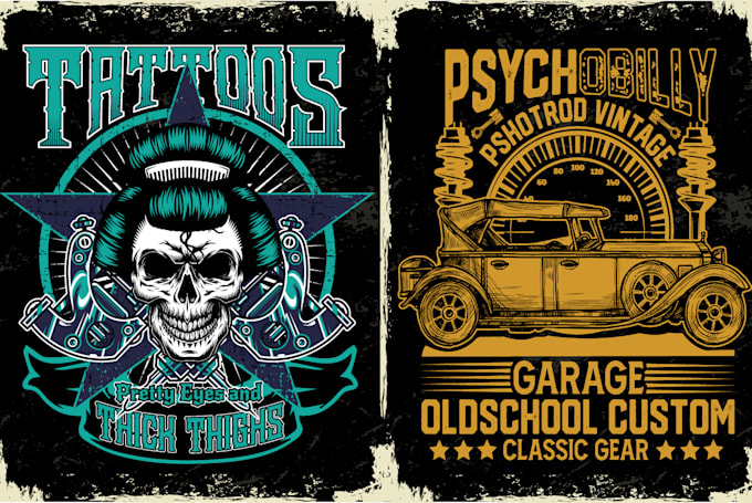 Create retro vintage t shirt design for apparel brand by ...