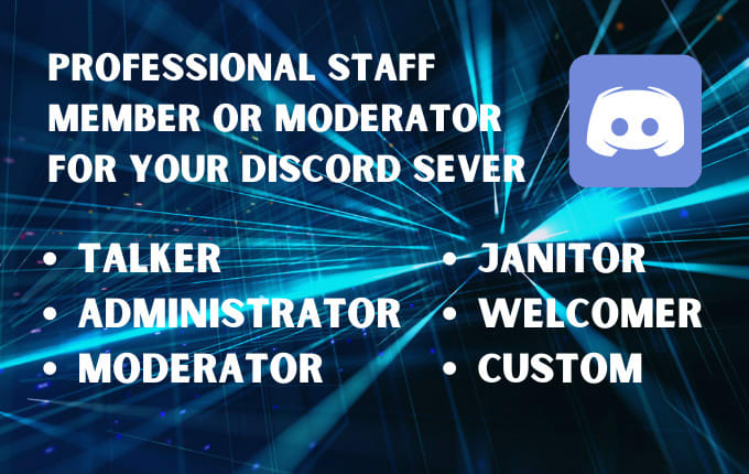 Staff and discord moderator on your nft server or more by Verize_ | Fiverr
