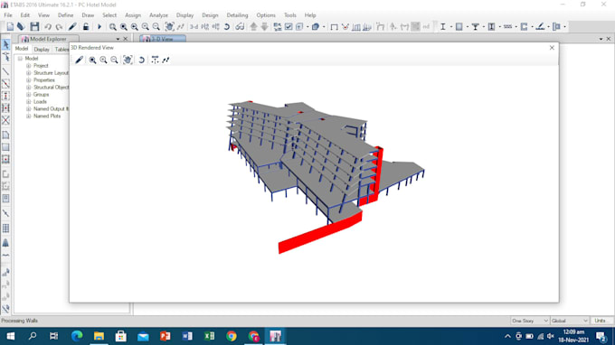 Model, analyze and design buildings in etabs by Cehamid | Fiverr