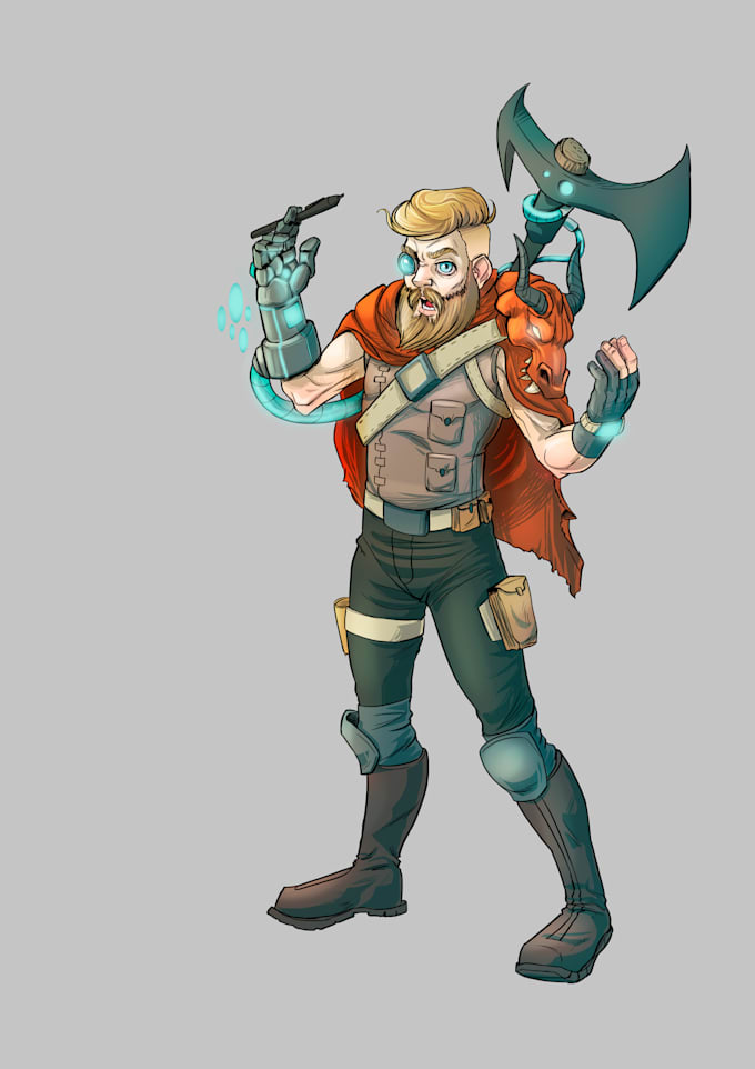 Character design for your game or comic book by Obarbaviking | Fiverr
