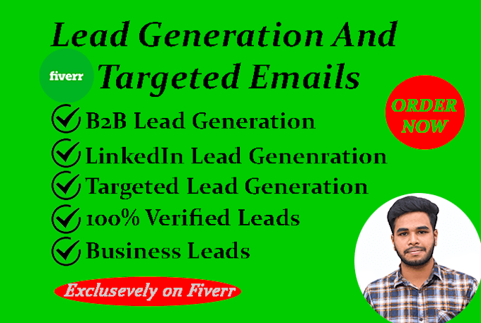 Do targeted and b2b authentic lead generation by Riponahridoy | Fiverr