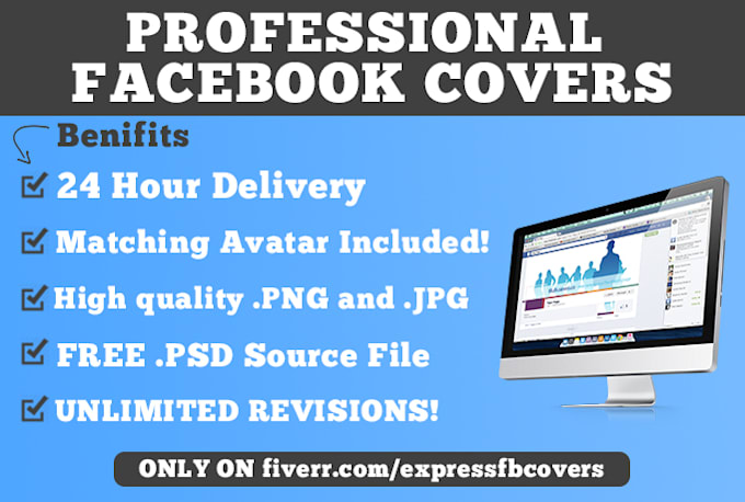 Make a professional facebook cover plus bonuses by Expressfbcovers | Fiverr