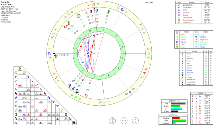 Create a birth chart with over 15 pages of interpretation by ...