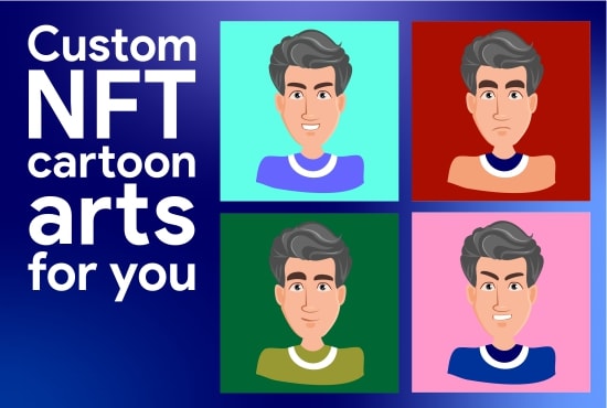 Design custom cartoon for nft art by Deshikaj | Fiverr