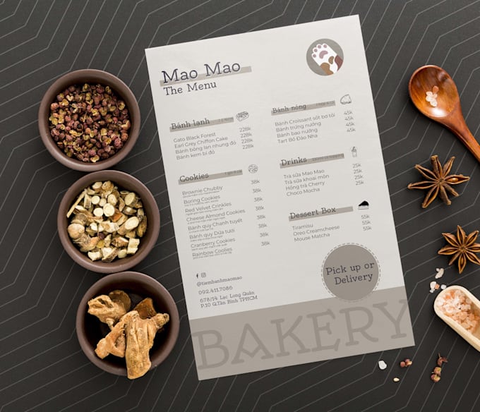 Design awesome restaurant menu, food menu, digital menu by May28th | Fiverr