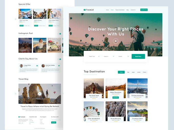 Design web ui ux , website template in photoshop psd, adobe xd, figma ...