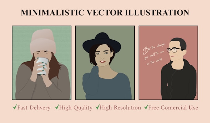 Draw minimalistic vector illustration from your photo by Buntovniche ...