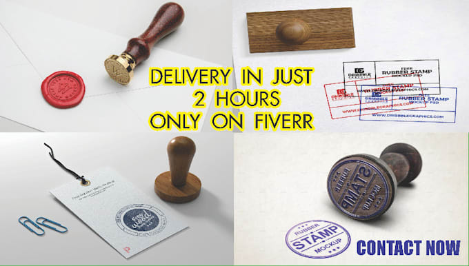 Design professional custom realistic rubber stamp logo by Ahsanraza12 ...