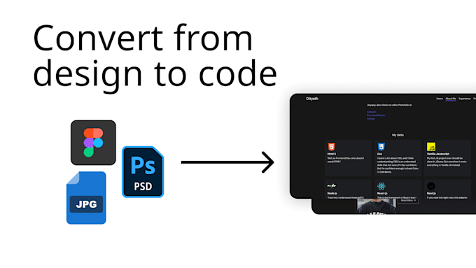Convert your design into react js website by Dityath | Fiverr