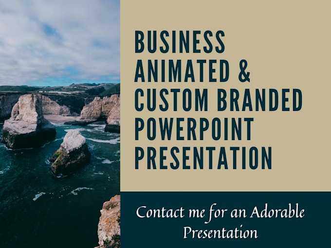 Create a business animated powerpoint and custom branded presentation ...