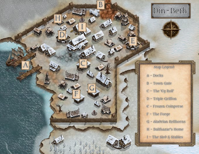 Create dnd or other ttrpg maps by Tornlindm | Fiverr