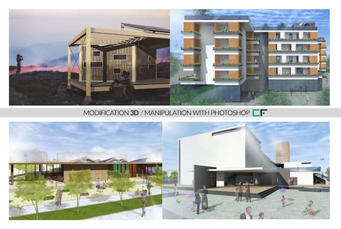 Photoshop post production of your renders by Chiarafassari | Fiverr