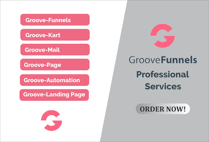 Design your groove funnels, groove pages, groove kart, sales funnel by ...
