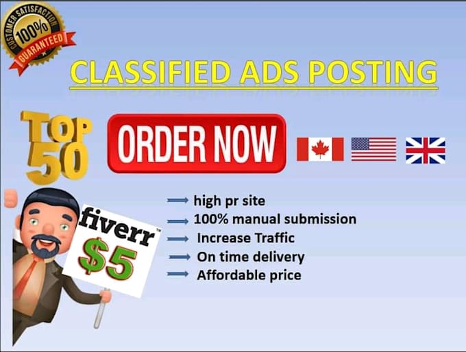 Post your ads on top rank classified ad posting sites by Movi111 | Fiverr