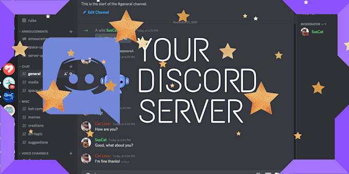 Make a epic discord server by Arandomcat11 | Fiverr