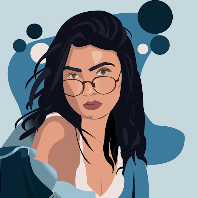Draw a vector portrait from your photo by Zornittsa | Fiverr