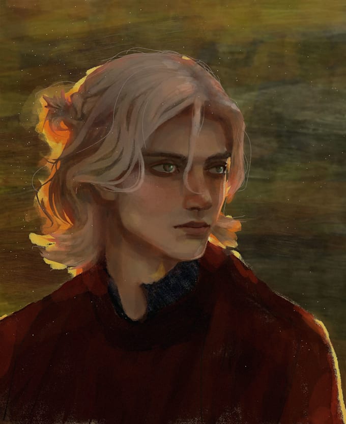 Draw realistic stylized portrait in digital by Auriuke | Fiverr