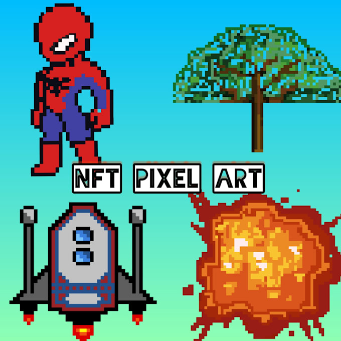 Make pixel art for nft projects by Ipeksukar | Fiverr