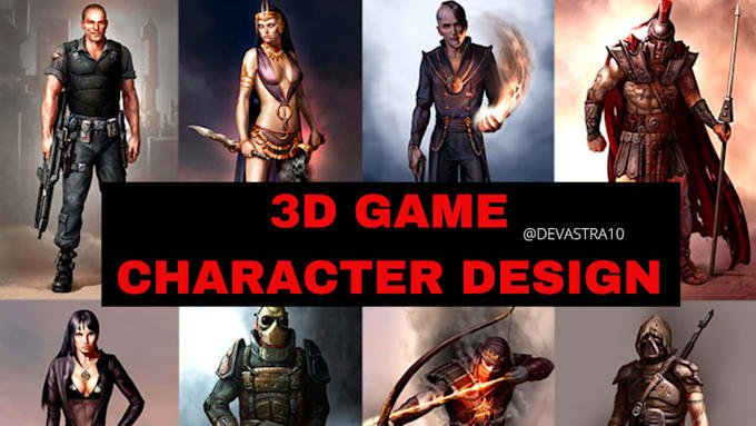 Design draw game asset, 3d 2d character by Astradev485 | Fiverr