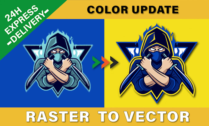 Edit, redesign, recolor, vectorize and customize your logo by ...